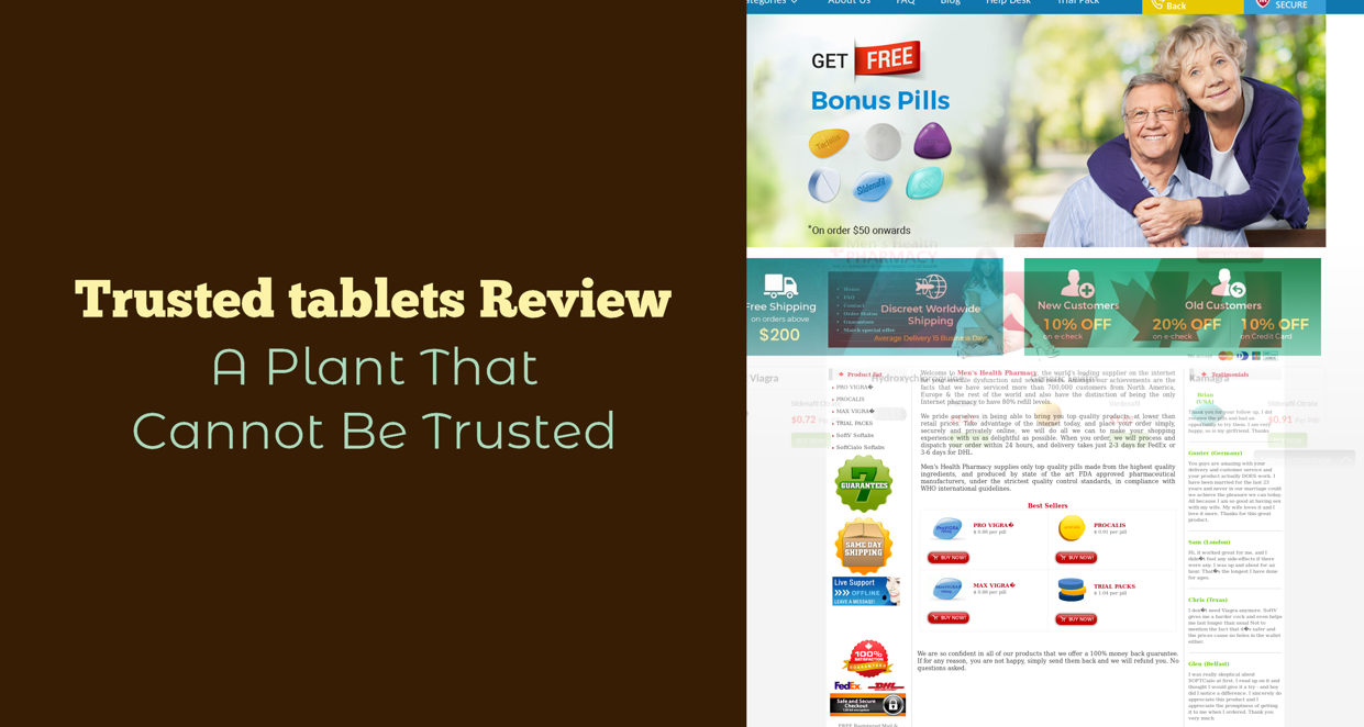 Trusted Tablets Review - A Plant That Cannot Be Trusted » Mifssnc.com